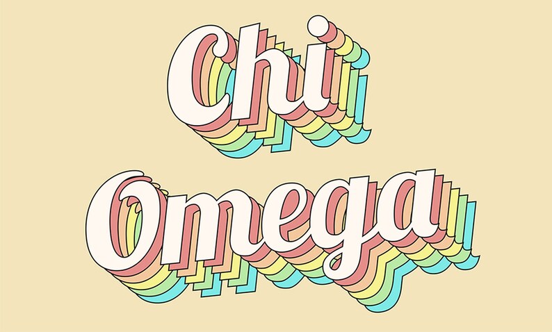 Chi Omega Sorority Flags - Etsy