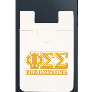 Phi Sigma Sigma Koala Pouch Adhesive Mobile Wallet Greek Letters Design ...
