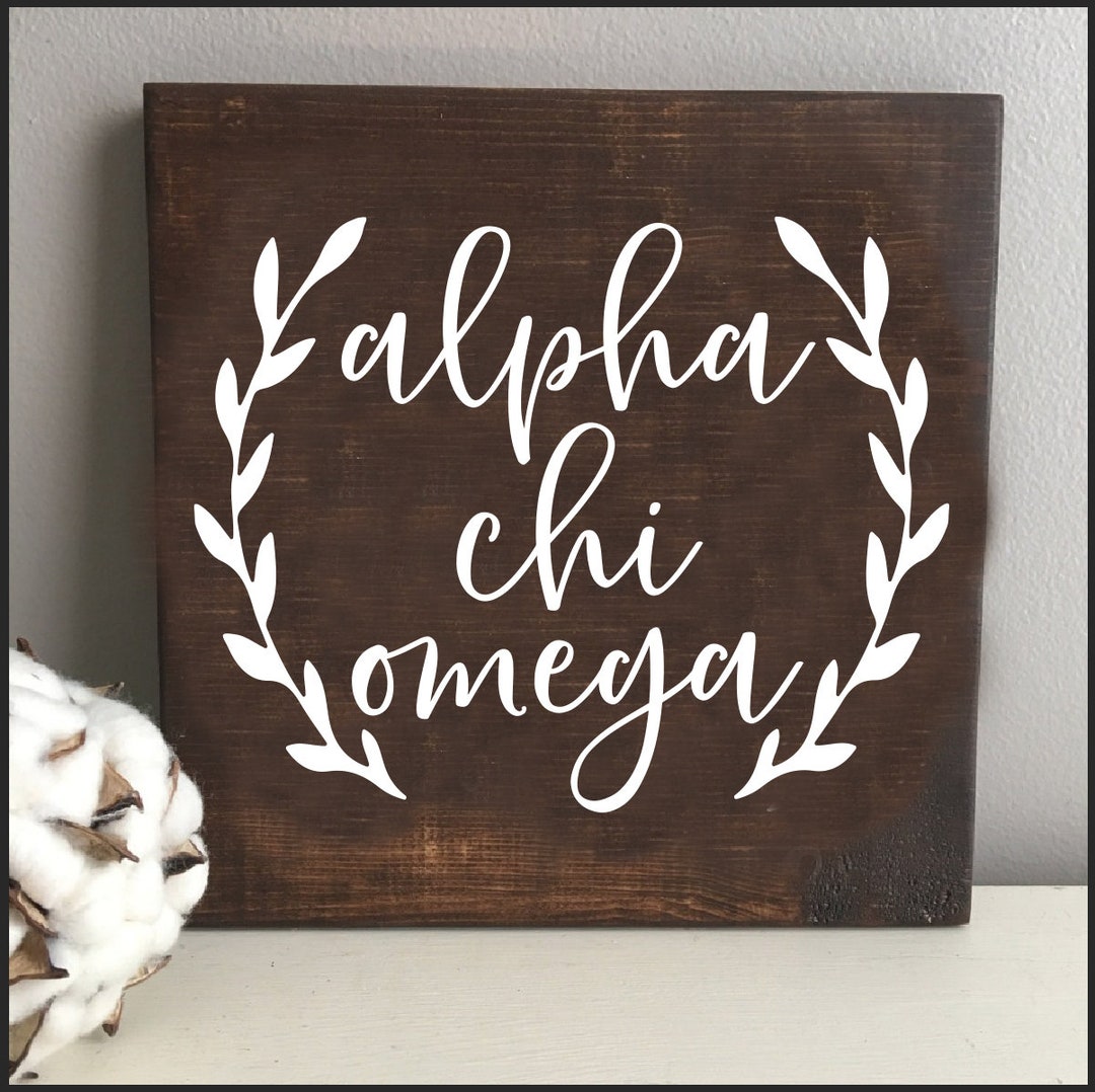Alpha Chi Omega Wooden Wall Art - Etsy