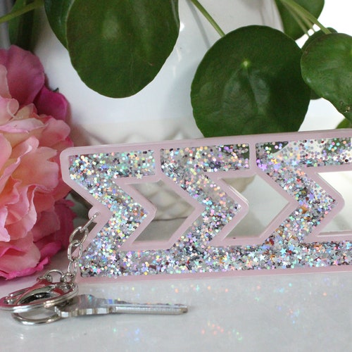 Tri Sigma Vintage Motel Keychain - Etsy