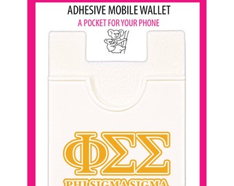 Gamma Sigma Sigma Koala Pouch Adhesive Mobile Wallet | Etsy