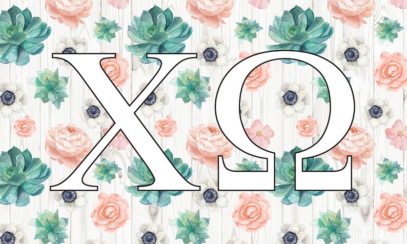 Chi Omega Sorority Flags - Etsy
