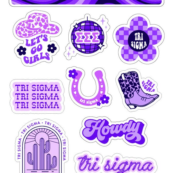 Tri Sigma - Etsy