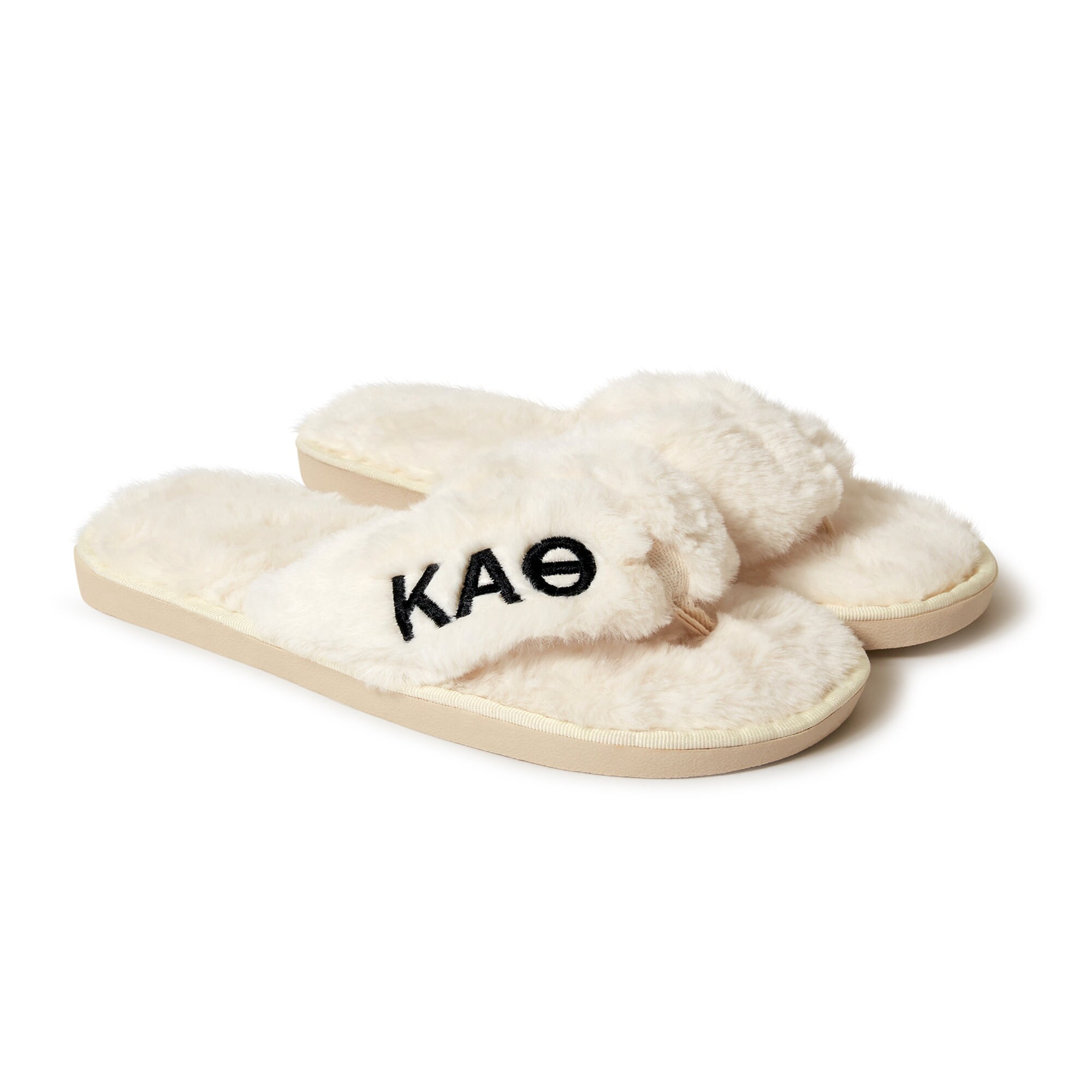 Kappa Alpha Theta Faux Fur Slippers | Etsy