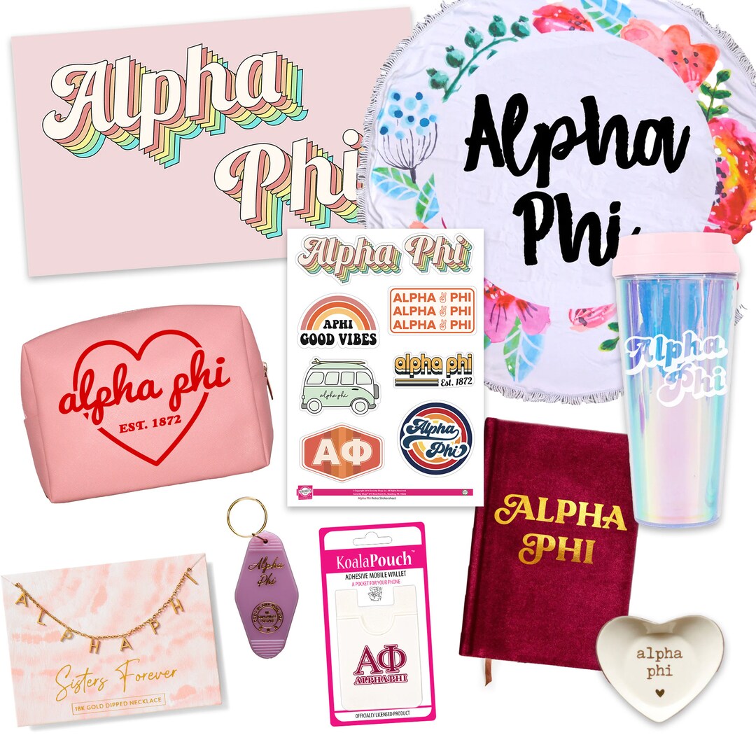 Alpha Phi Celebrate Sisterhood Sorority Gift Box 10 Unique Items - Etsy
