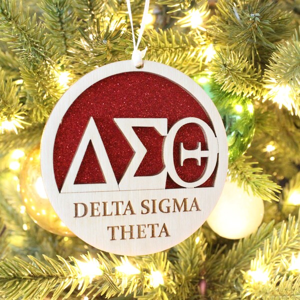 Delta Sigma Theta Christmas Ornaments - Etsy
