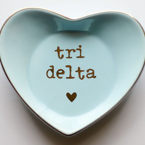 Tri Delta Ring Dish - Etsy