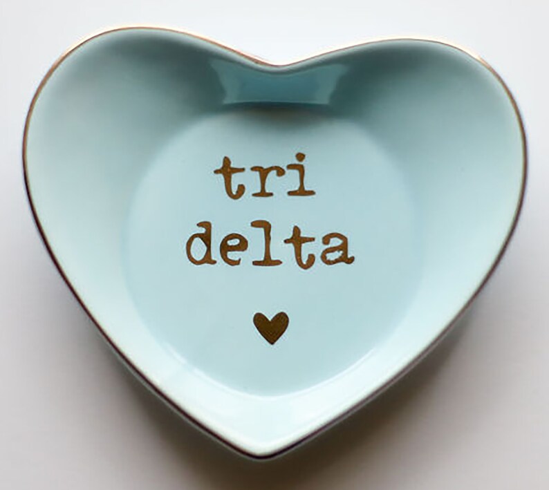 Tri Delta Ring Dish - Etsy