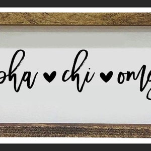 Alpha Chi Omega Script Wooden Sign - Etsy