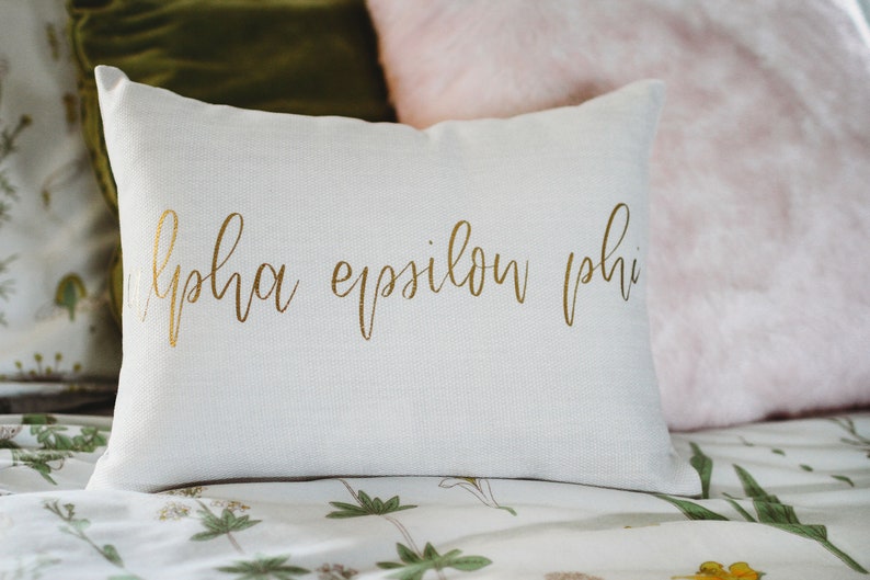 Alpha Epsilon Phi Pillows script or Retro - Etsy