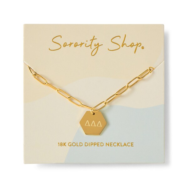 Tri Delta Necklace - Etsy