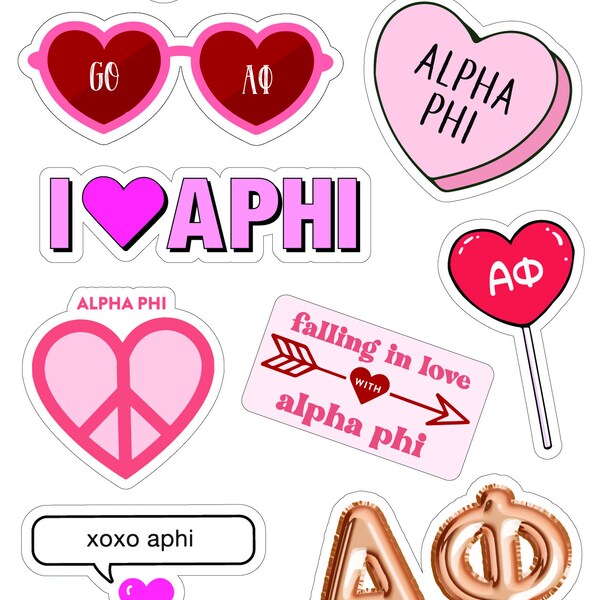 Alpha Phi Sticker - Etsy