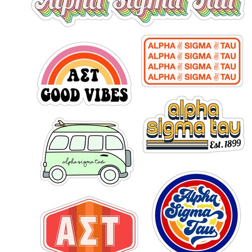 Alpha Sigma Alpha Love Sticker Sheet - Etsy