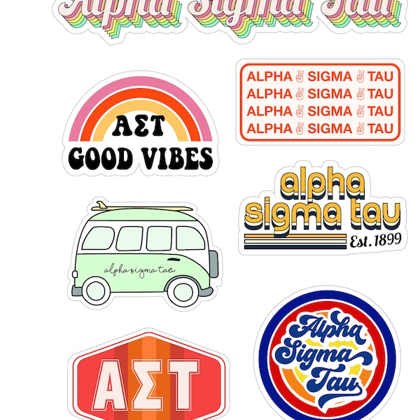 Alpha Sigma Tau Stickers - Etsy