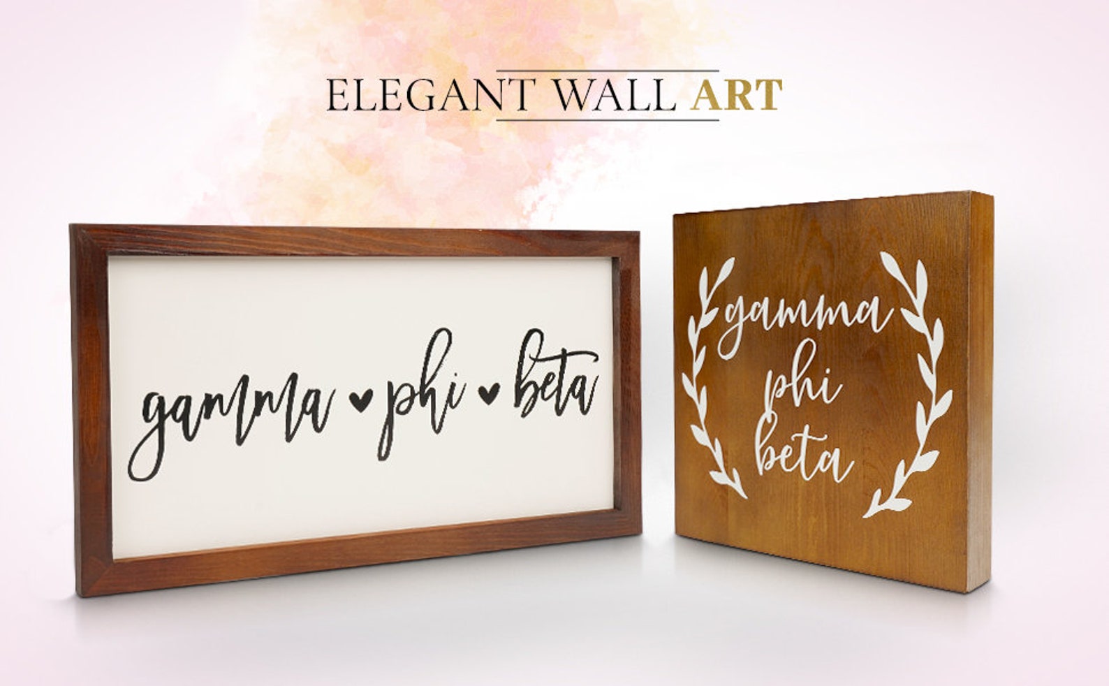 Alpha Chi Omega Script Wooden Sign - Etsy