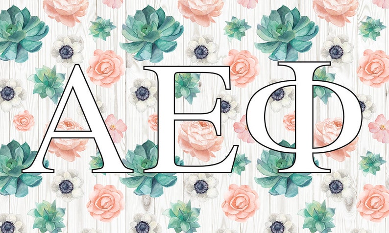 Alpha Epsilon Phi Sorority Flags | Etsy