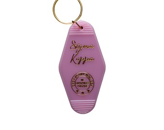 Tri Sigma Vintage Motel Keychain | Etsy