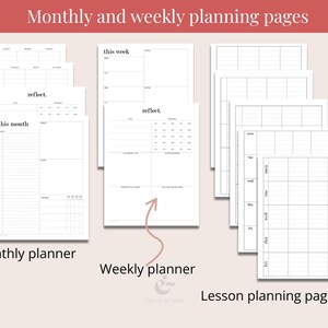 Homeschool Planner Bundle 2025 2026 Undated Printable PDF Attendance ...