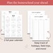 Homeschool Planner Bundle 2025 2026 Undated Printable PDF Attendance ...