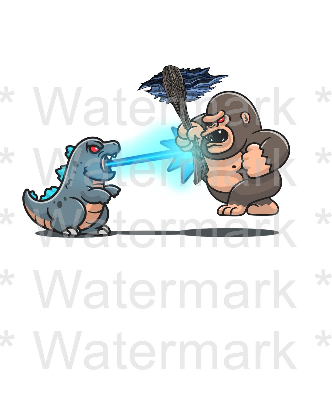 Kong and Godzilla King of the Monster PNG, Fathers Day PNG, Super Dad ...
