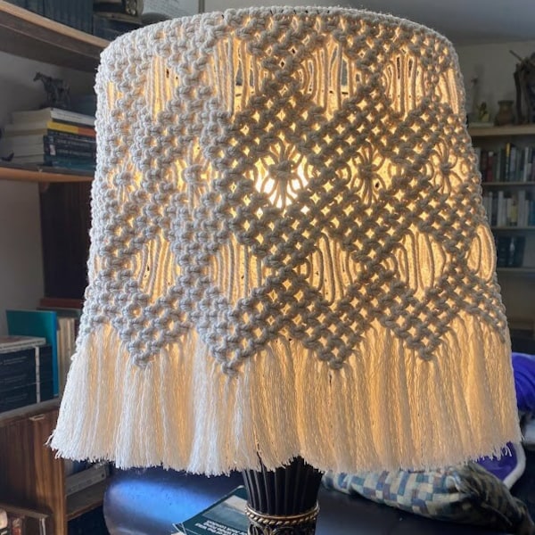 Macrame Lampshade - Etsy
