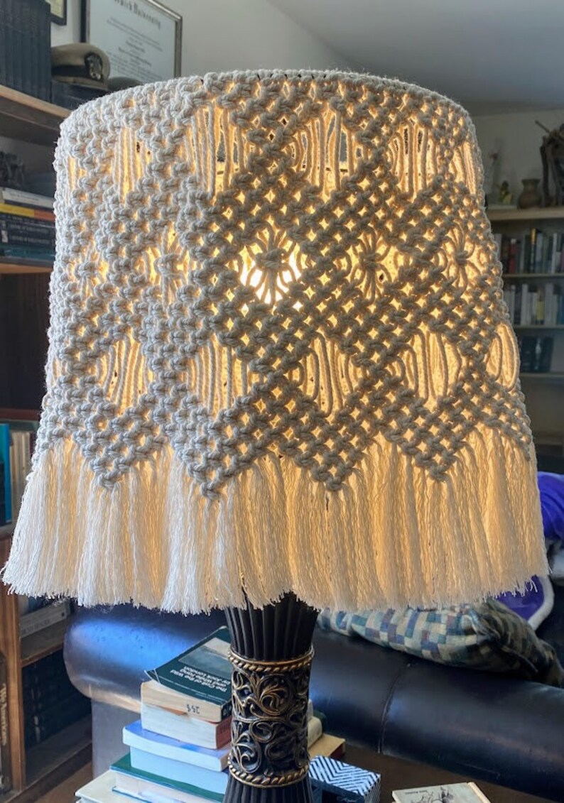 Macramé Lampshade - Etsy