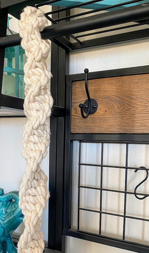 Dna-style 15 Ft. Macrame Hanging Rope Light - Etsy