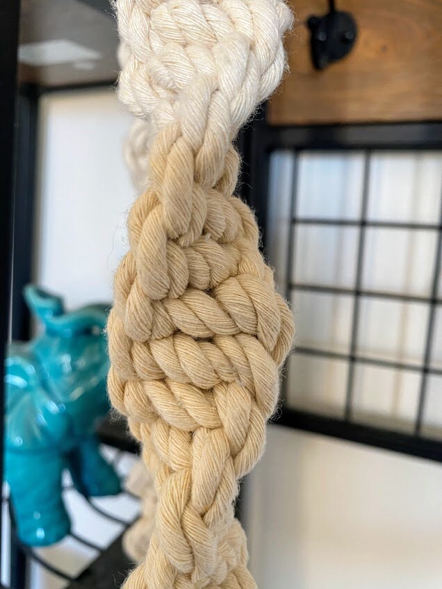 Dna-style 15 Ft. Macrame Hanging Rope Light - Etsy