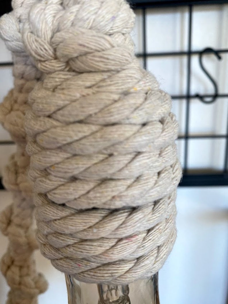 15 Ft. Macrame Hanging Rope Light - Etsy