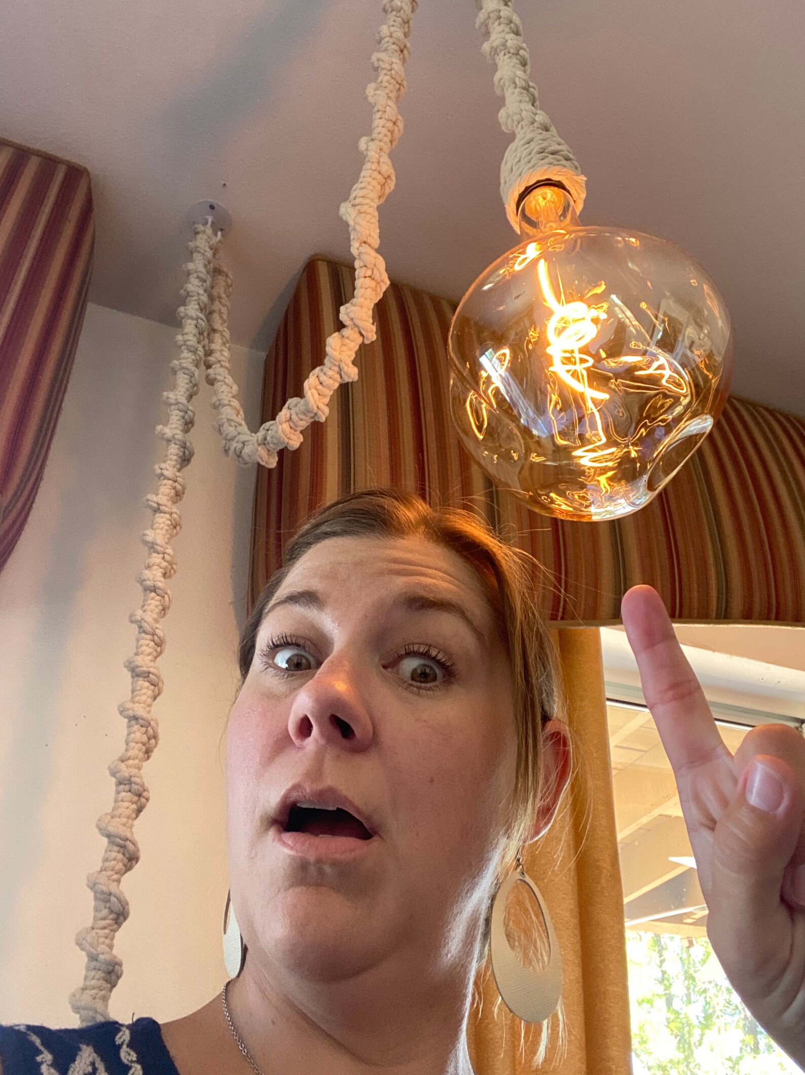 15 Ft. Macrame Hanging Rope Light - Etsy