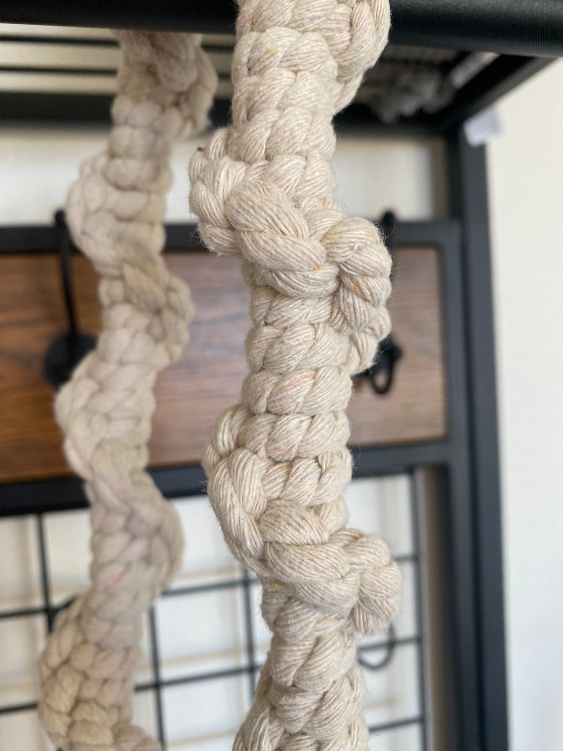 15 Ft. Macrame Hanging Rope Light - Etsy