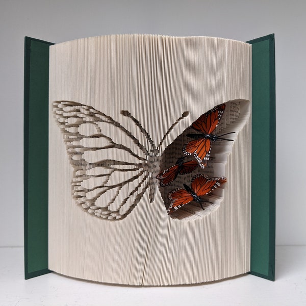 Butterfly Book Art - Etsy
