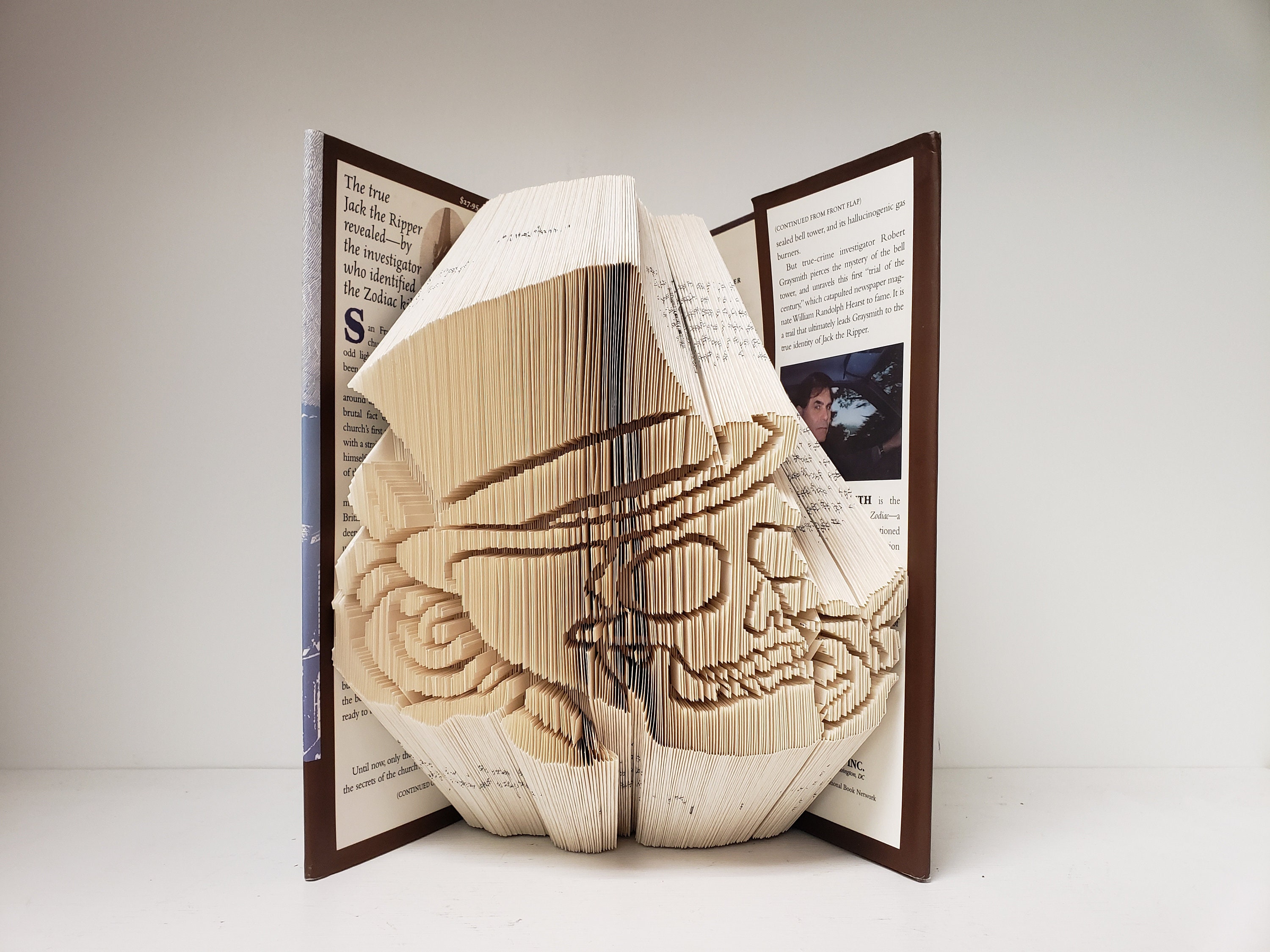 Jack the Ripper / Skull / Roses / Top Hat / Folded Book Art - Etsy