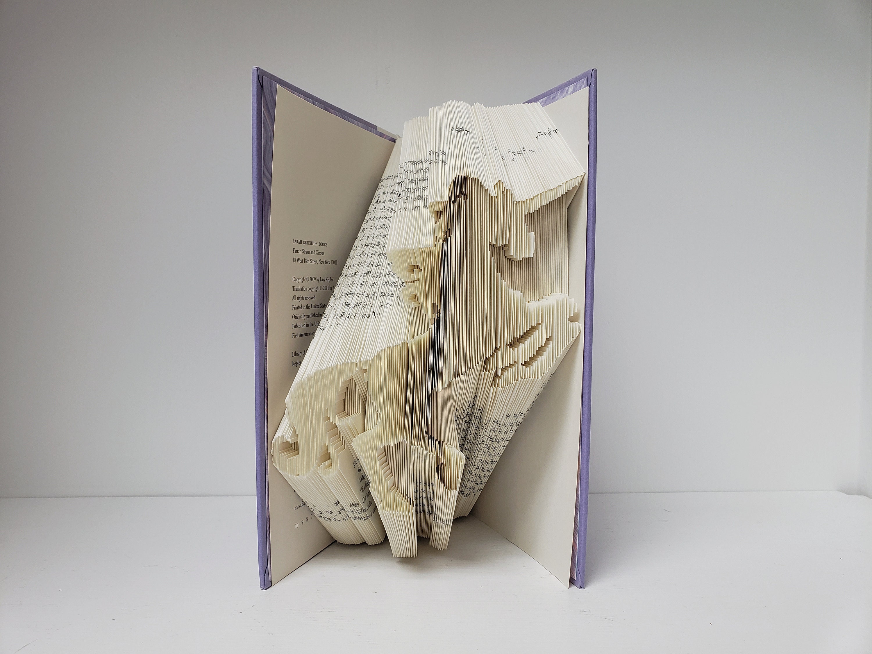 Unicorn Art / Children's Book / Folded Book Art - Etsy