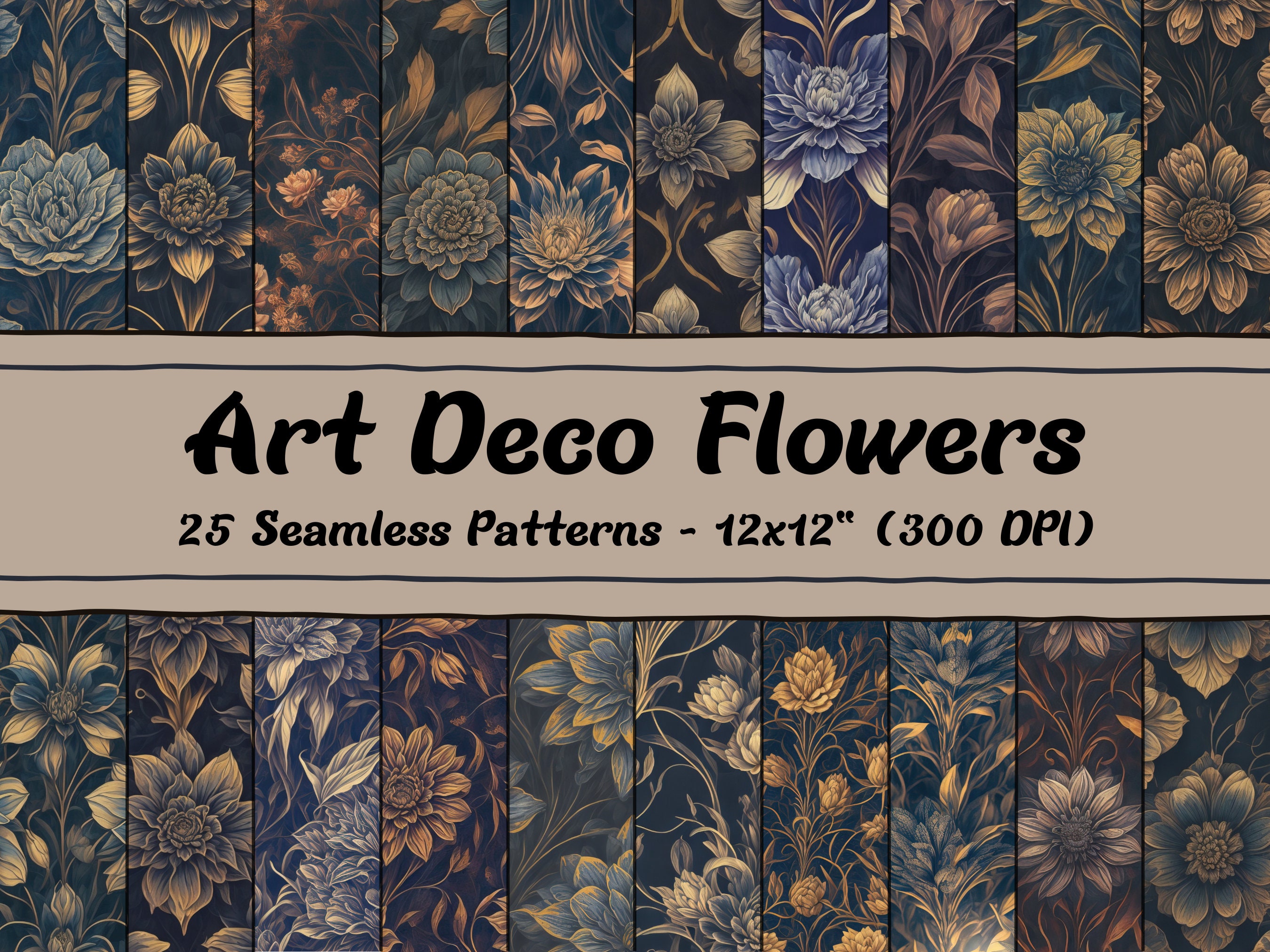Art Deco Flower Design