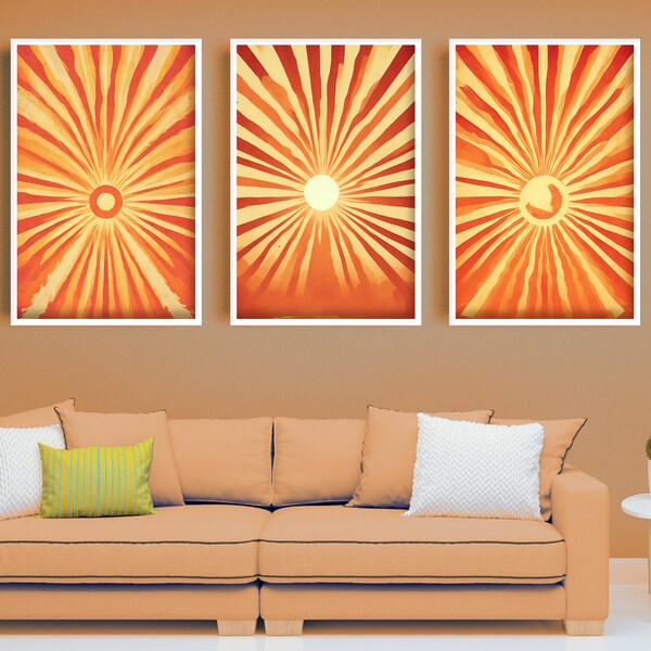 Sunburst Wall Art - Etsy