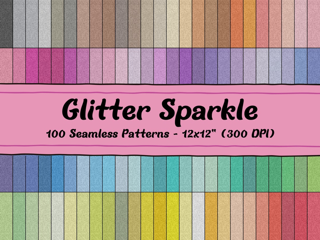 100 Seamless Glitter Sparkle Digital Paper Set Seamless - Etsy
