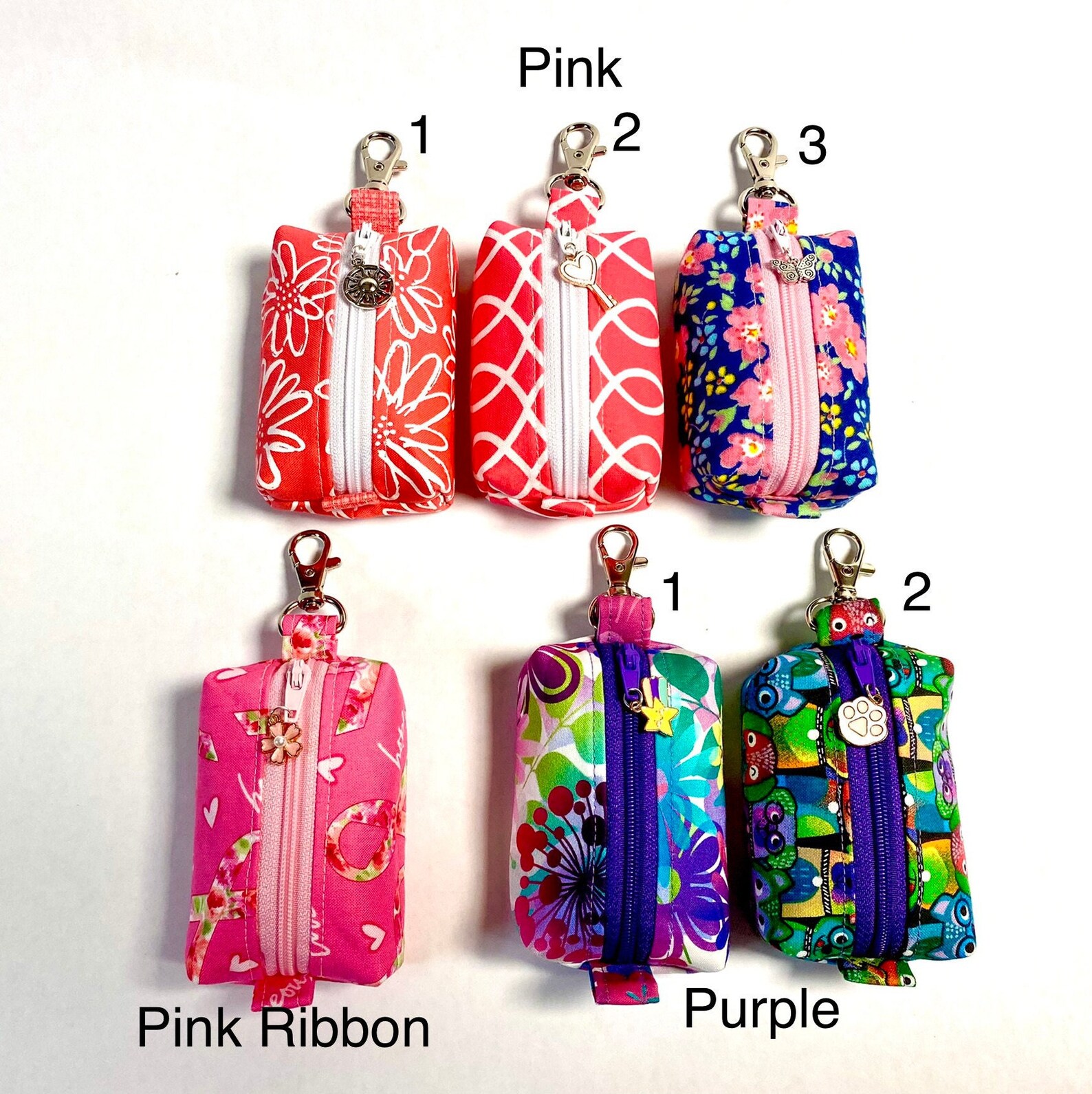 Mini Boxy Zipper Pouch Keychain Pouch Earbuds Pouch - Etsy