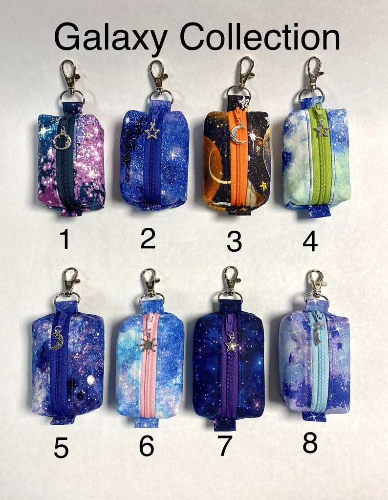 Mini Boxy Zipper Pouch Keychain Pouch Earbuds Pouch - Etsy