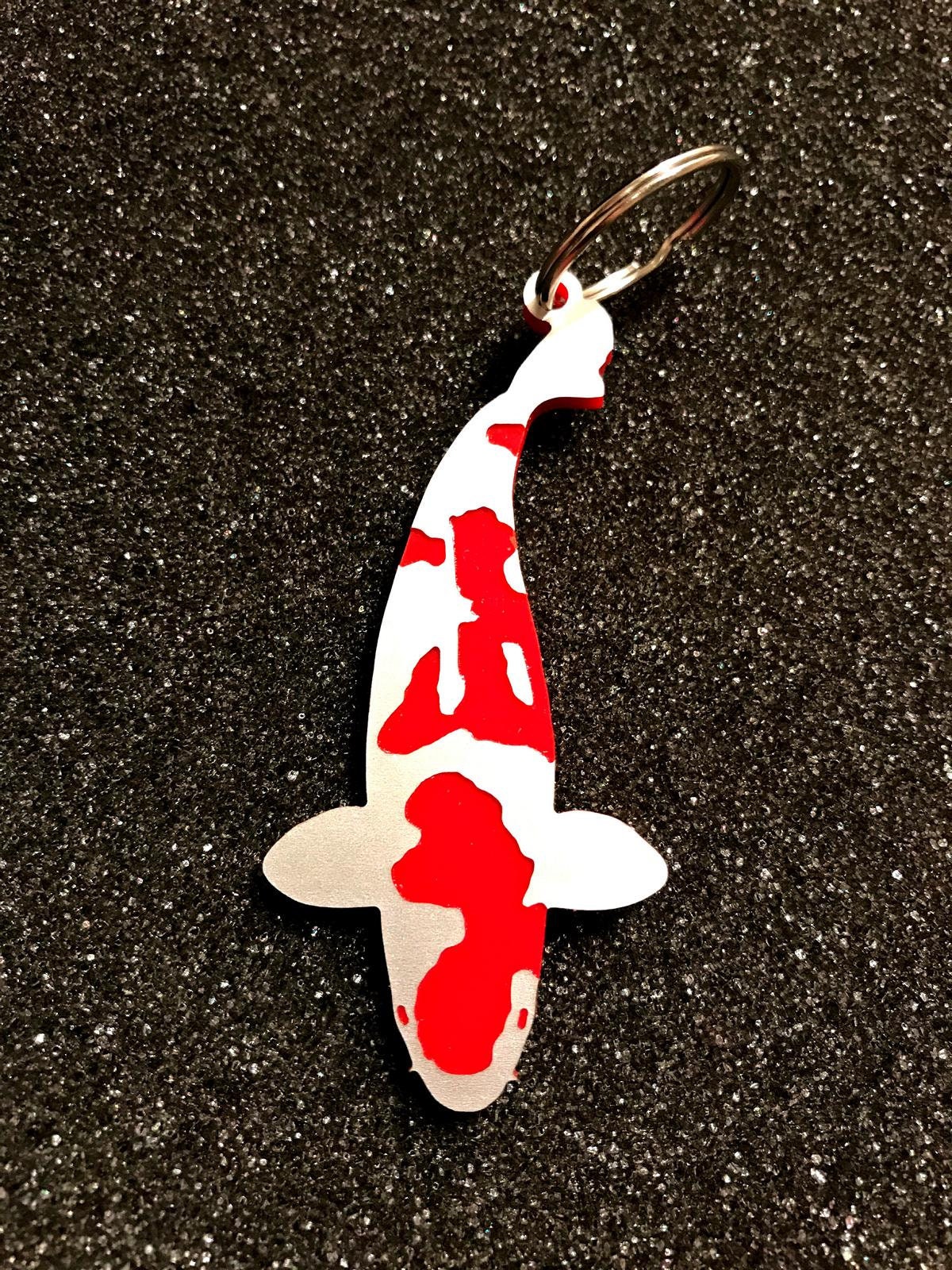 Koi Fish - Key Chain, Kohako, Tancho, Shiro-utsuri, Aquarium ...