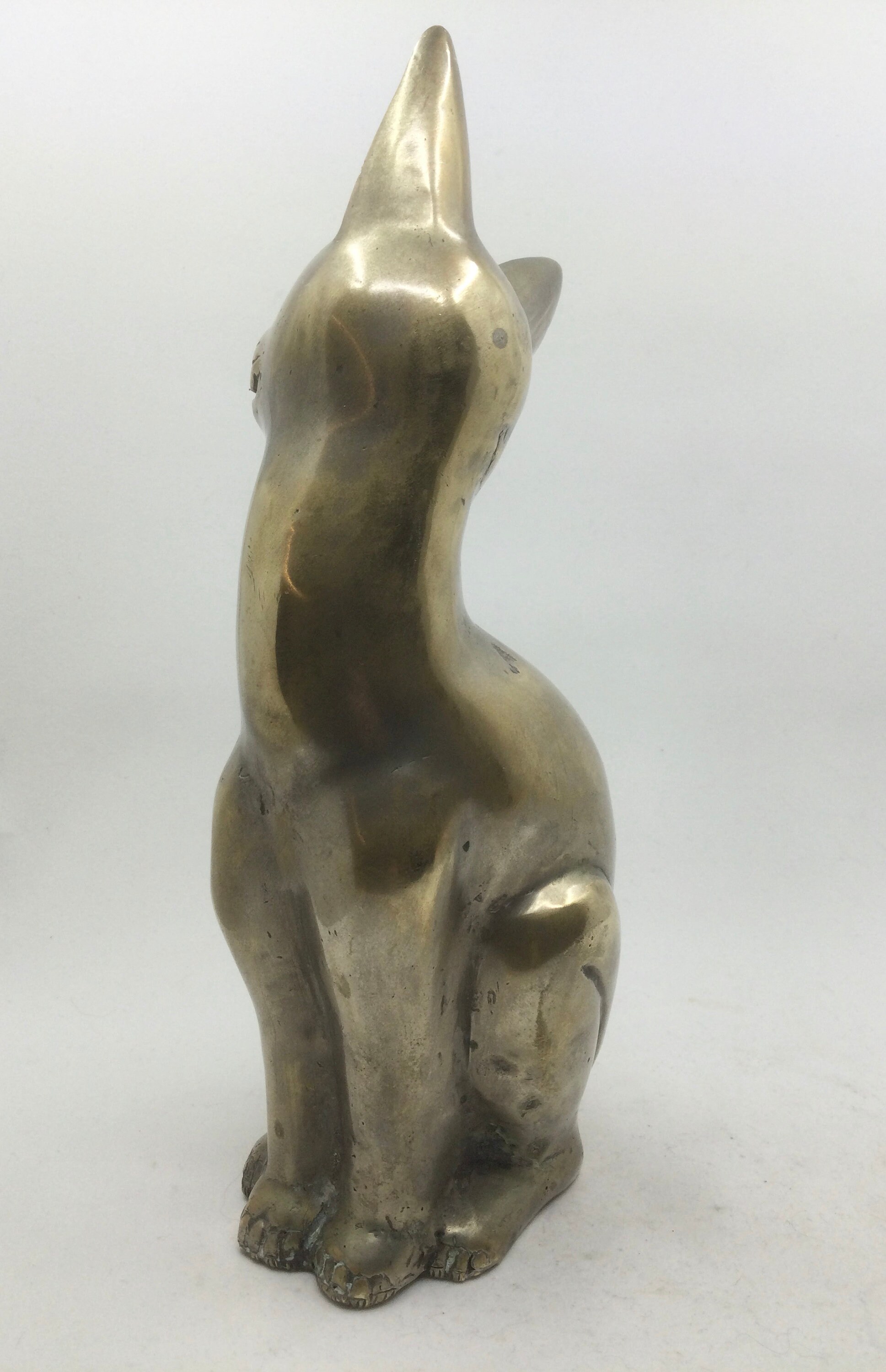 Vintage Regal Brass Sitting Cat | Etsy