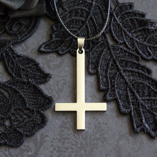 Upside Down Cross Chain - Etsy