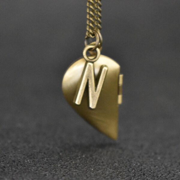 Half Heart Locket - Etsy