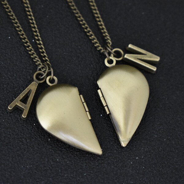 Half Heart Locket - Etsy