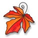 Stained Glass Autumn Leaf Patterns, Halloween Suncatcher Pattern ...