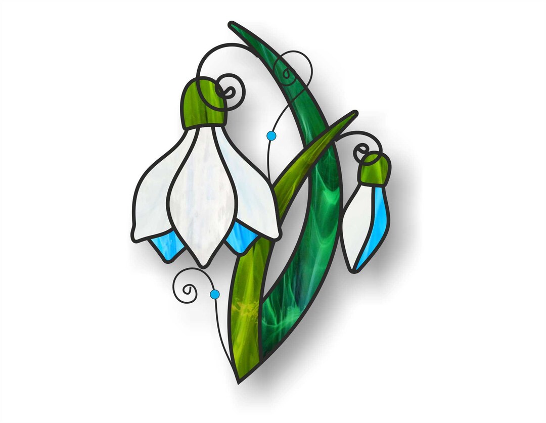 Snowdrop Stained Glass Digital Pattern, PDF File Download, Hobby ...