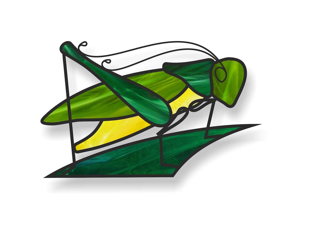 Stained Glass Grasshopper Digital Pattern Digital PDF Hobby - Etsy
