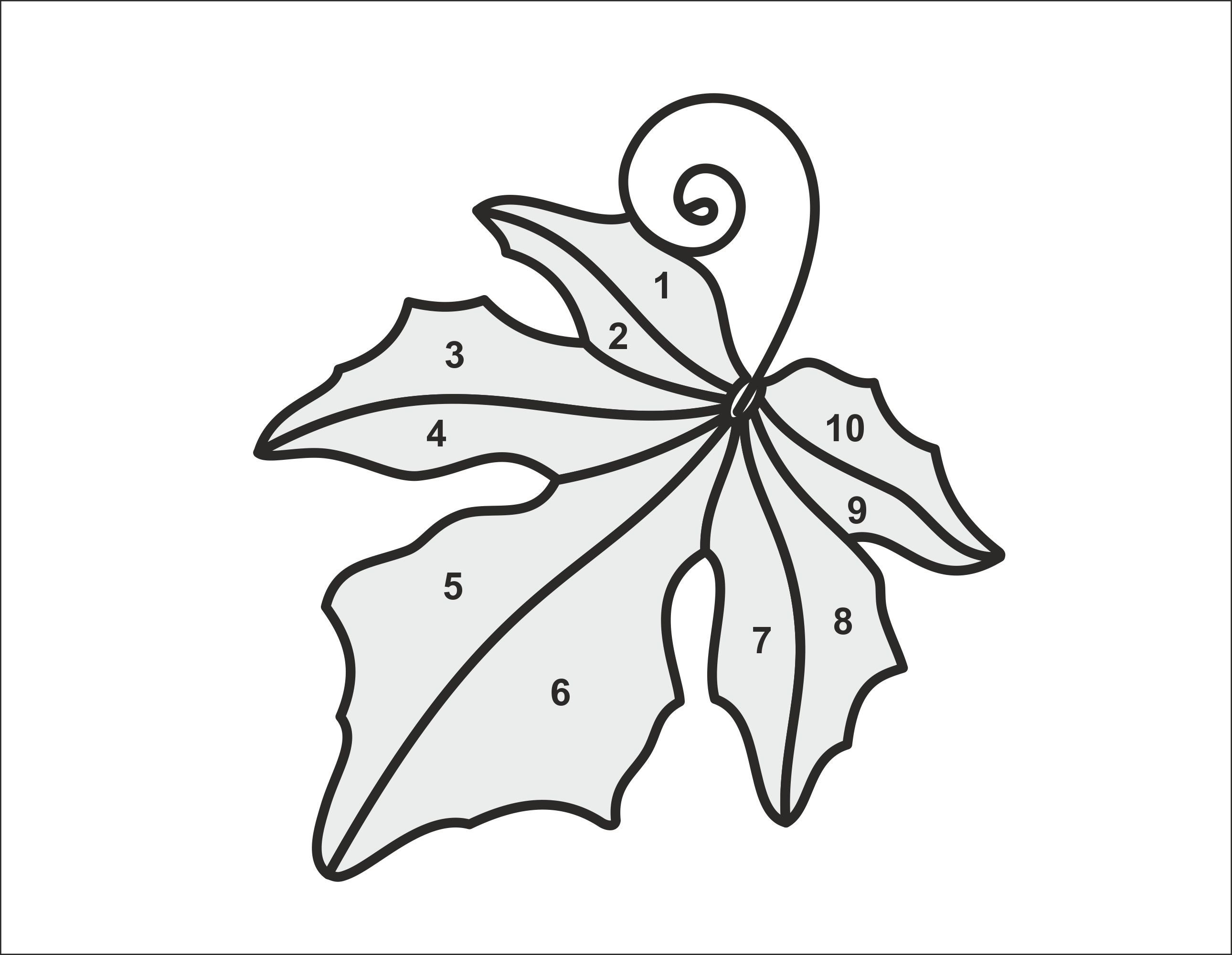 PDF Printable Fall Leaf Stained Glass Pattern – Autumn Suncatcher ...