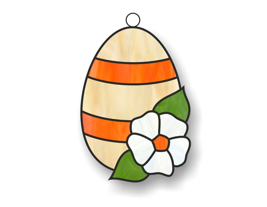 Easter Egg Stained Glass Digital Pattern, Hobby License, Printable PDF ...