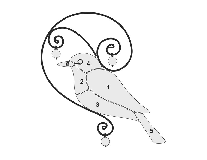 Stained Glass Bluebird Digital Pattern, Digital PDF, Hobby License ...